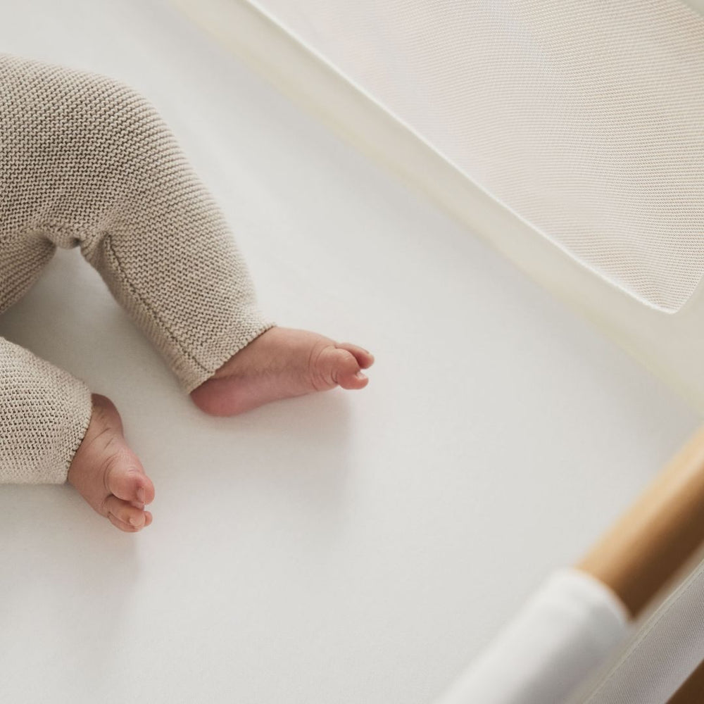 Organic Crib Fitted Sheets – 2 Pack White | The Little Green Sheep ...